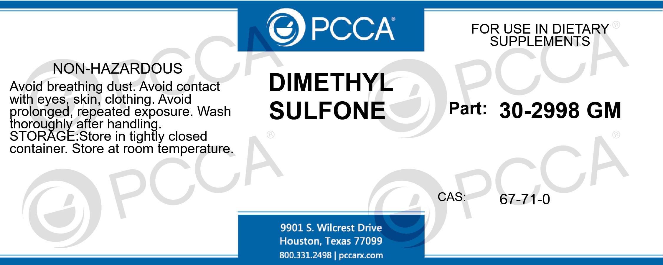 DIMETHYL SULFONE - PCCA