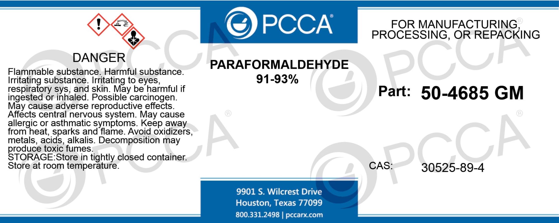 PARAFORMALDEHYDE 91-93% - PCCA