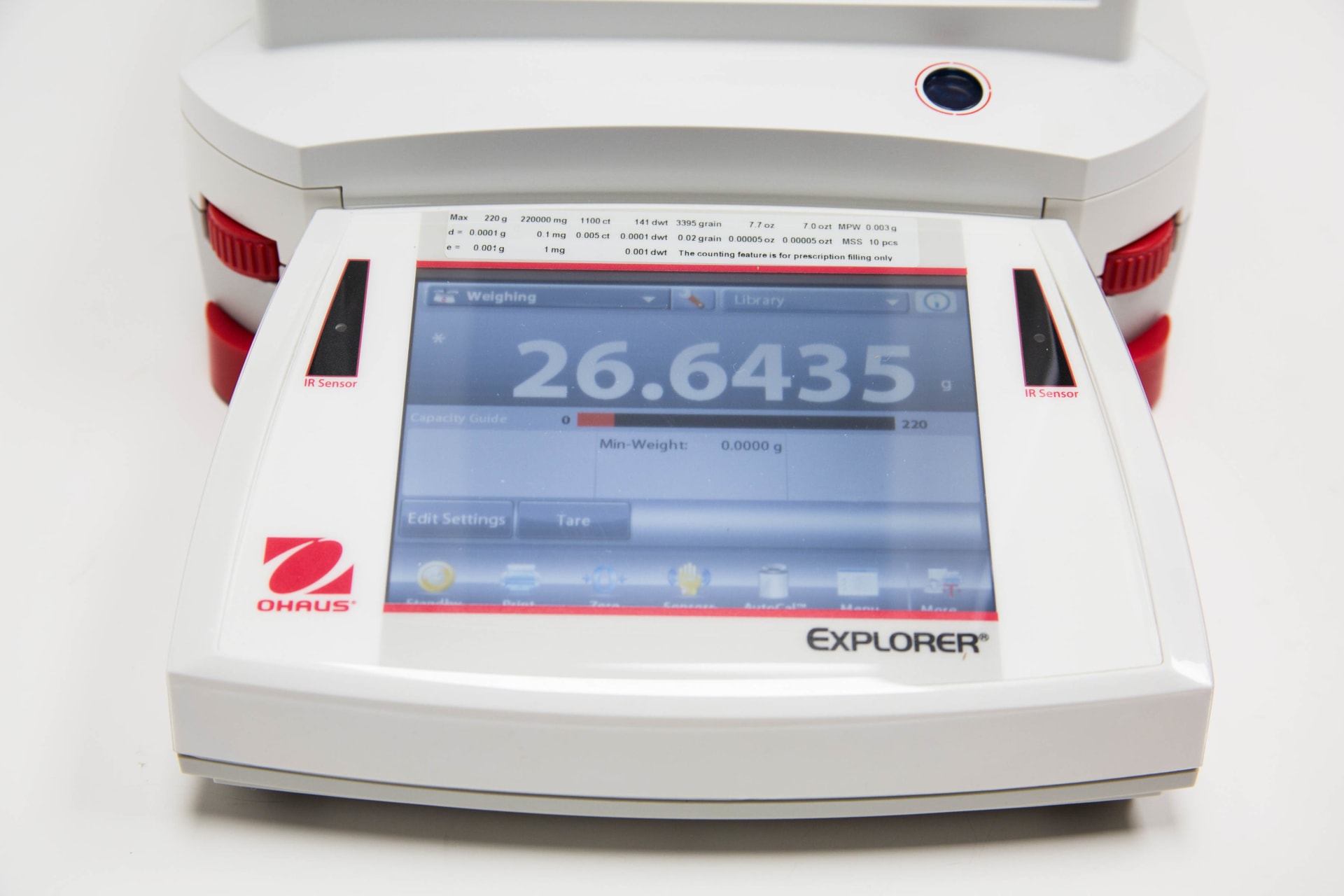 BALANCE, OHAUS EXPLORER ® EX1103N (1100X0.01 G NTEP) - PCCA